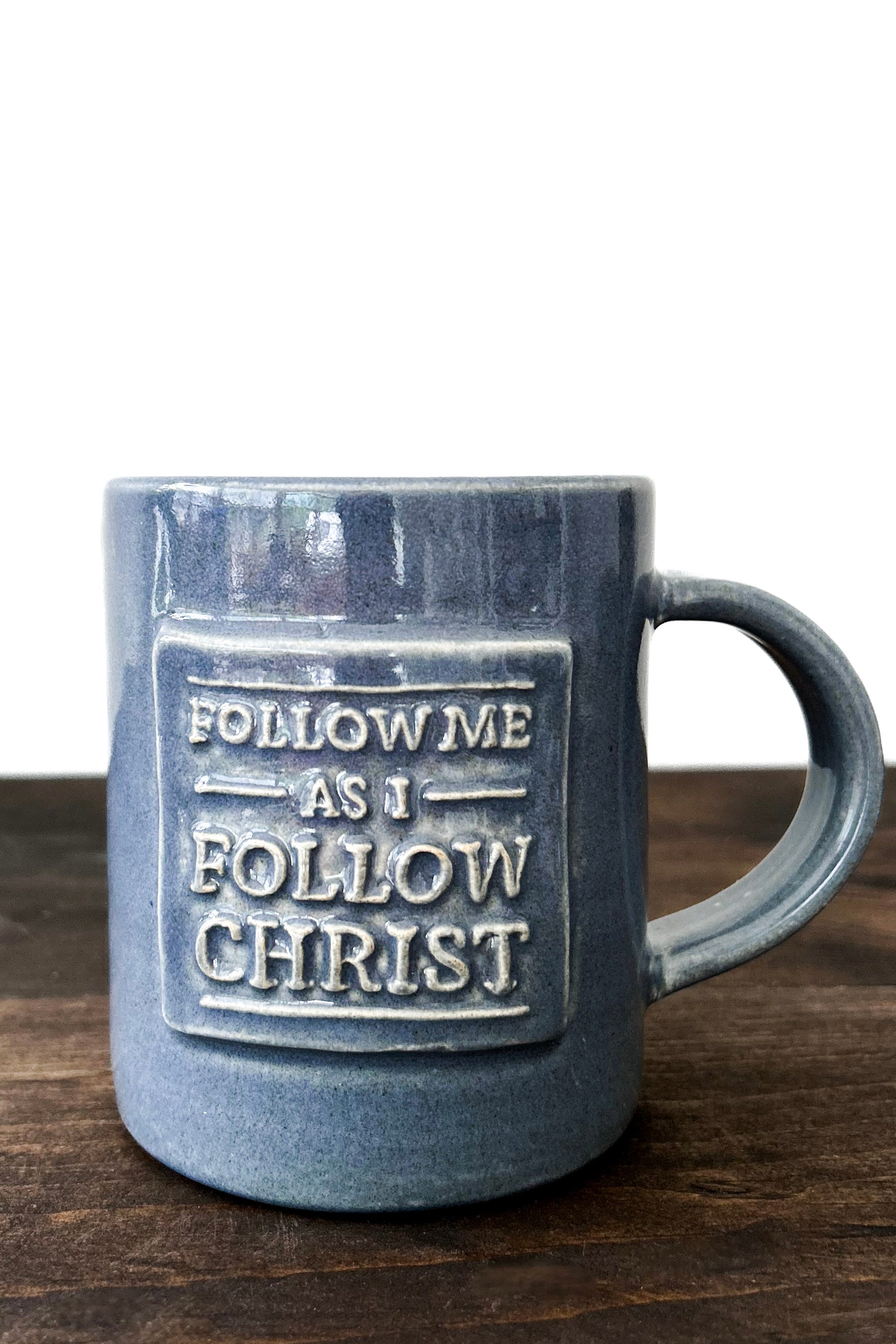 “Follow Me as I Follow Christ” (1 Cor. 11:1) Handmade Mug – Sola Gratia Co.
