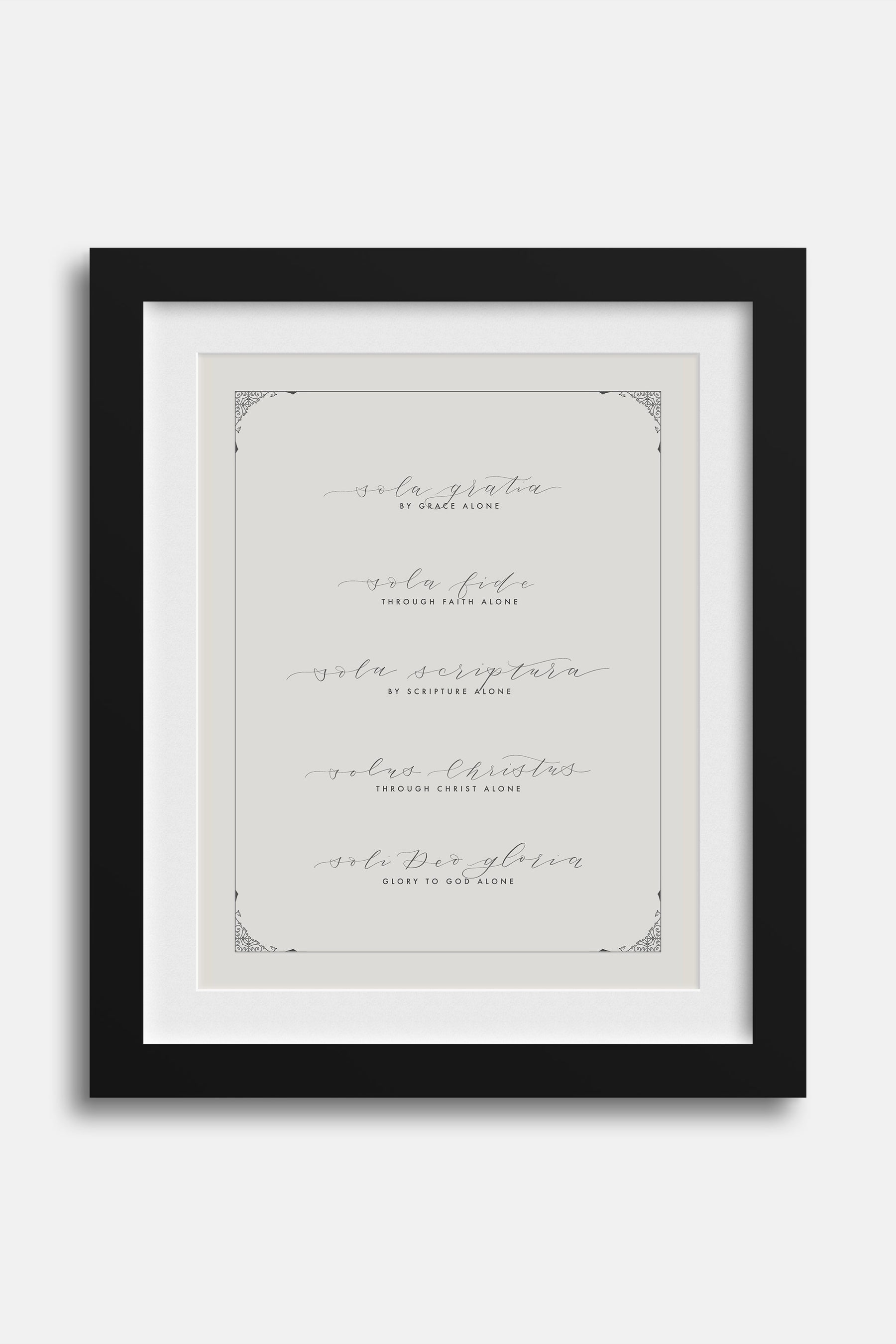 The 5 Solas of the Reformation – Sola Gratia Co.